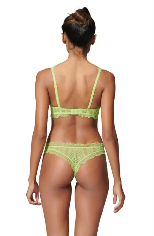 Simone Perele Canopee Triangle Lace Bralette - Lime