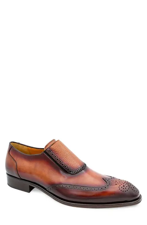 Mezlan Burnished Wingtip Loafer