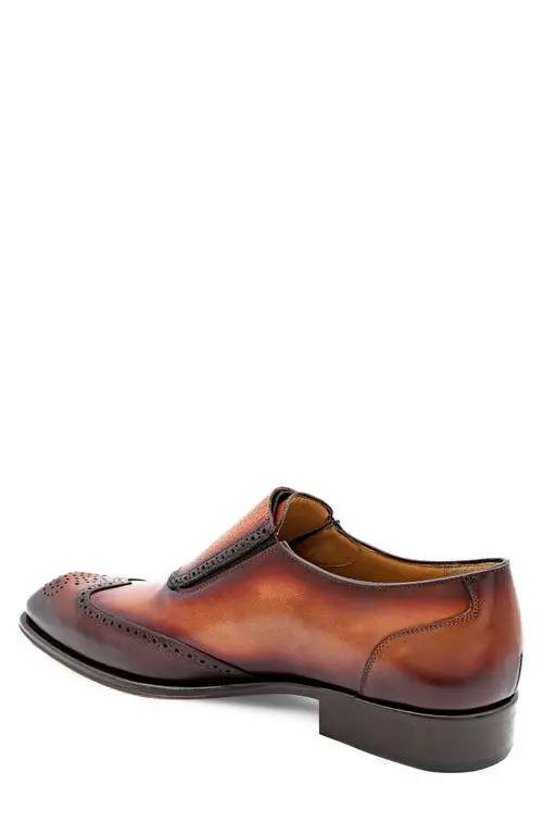 Mezlan Burnished Wingtip Loafer