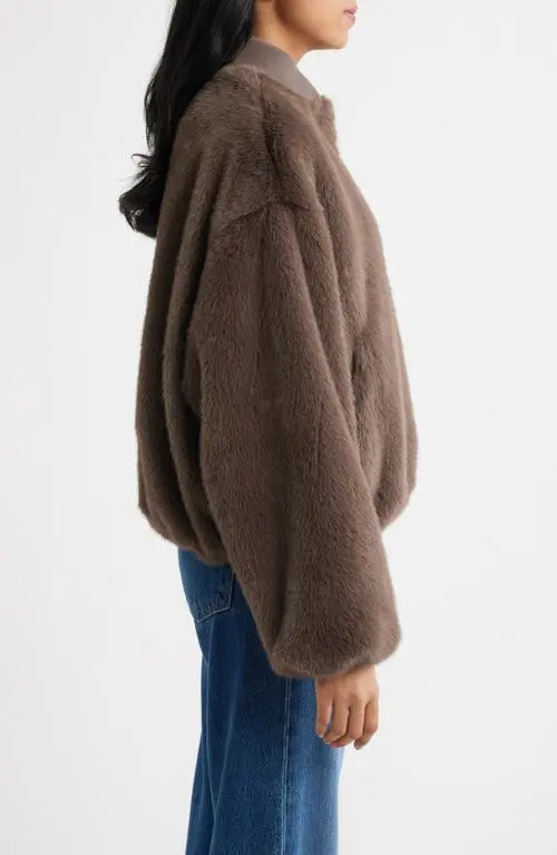 Sam Edelman Reversible Bomber Jacket - Mink