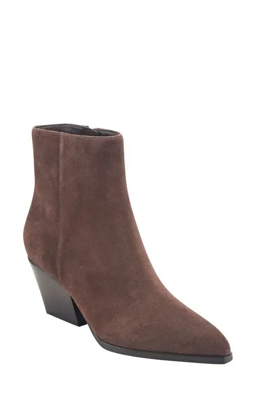 Marc Fisher Tarrin Pointed Toe Bootie - Dark Brown