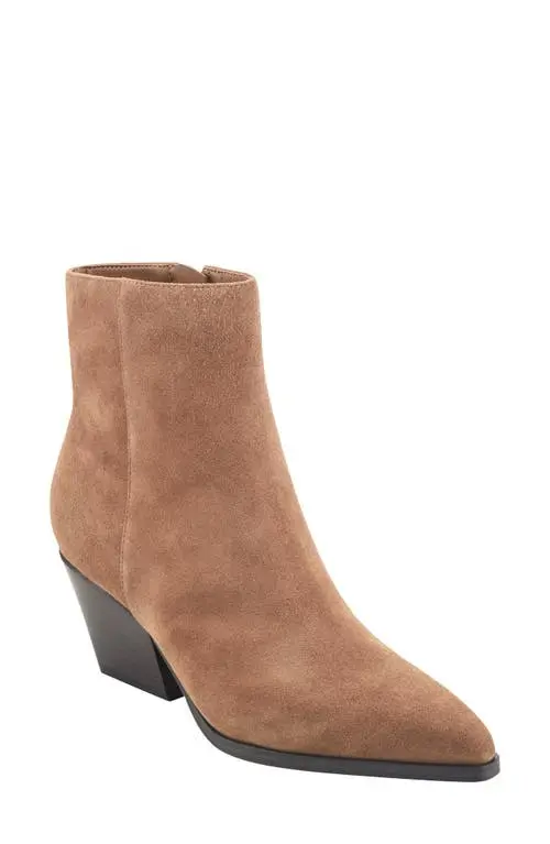 Marc Fisher Tarrin Pointed Toe Bootie - Medium Natural