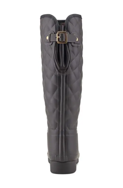 Hunter Refined Quilted Tall Rain Boots - Brown
