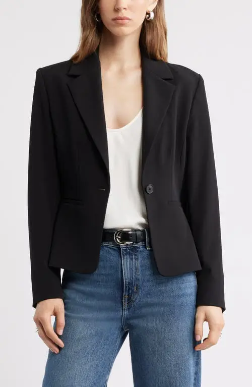 Nordstrom Peplum Blazer - Black