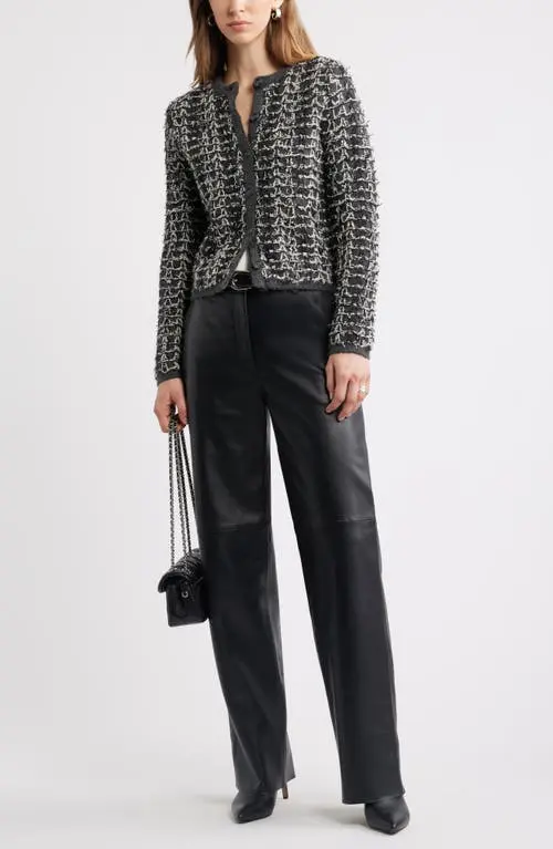 Nordstrom Textured Crewneck Cardigan