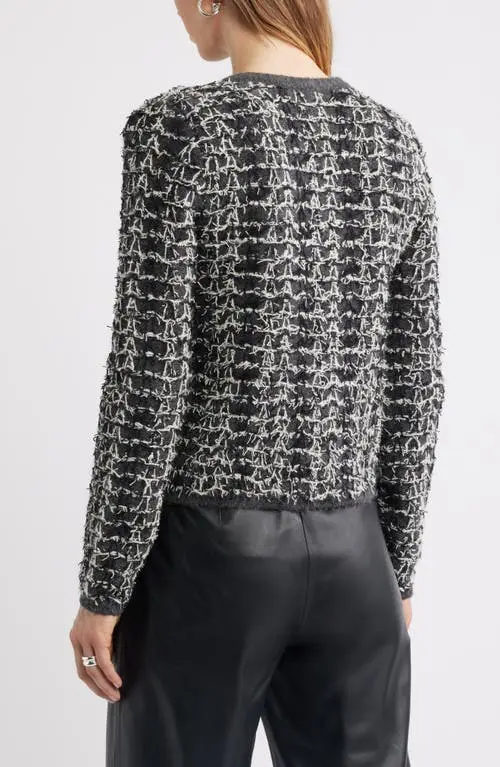 Nordstrom Textured Crewneck Cardigan