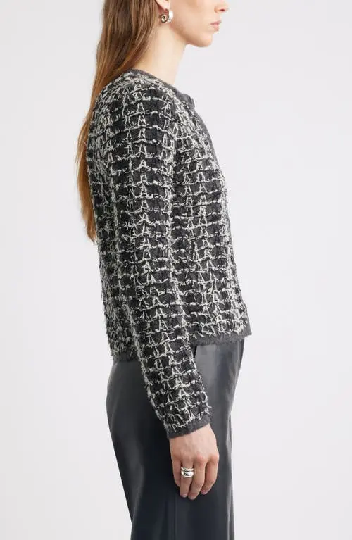 Nordstrom Textured Crewneck Cardigan
