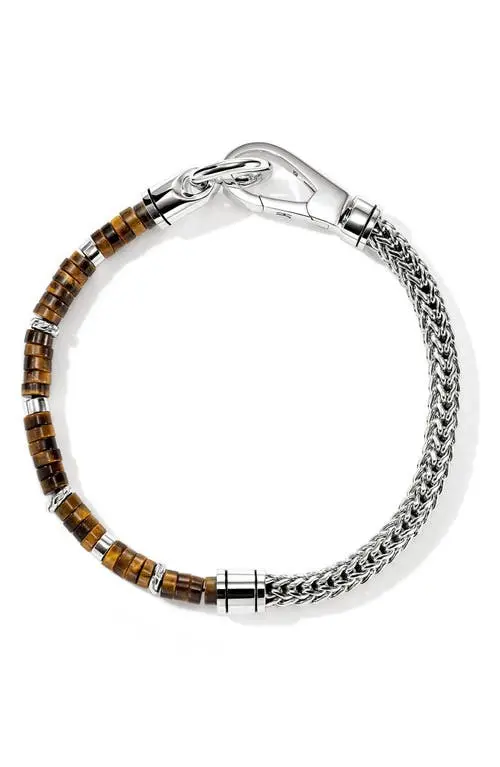 John Hardy Heishi Chain Bracelet, Tiger's Eye