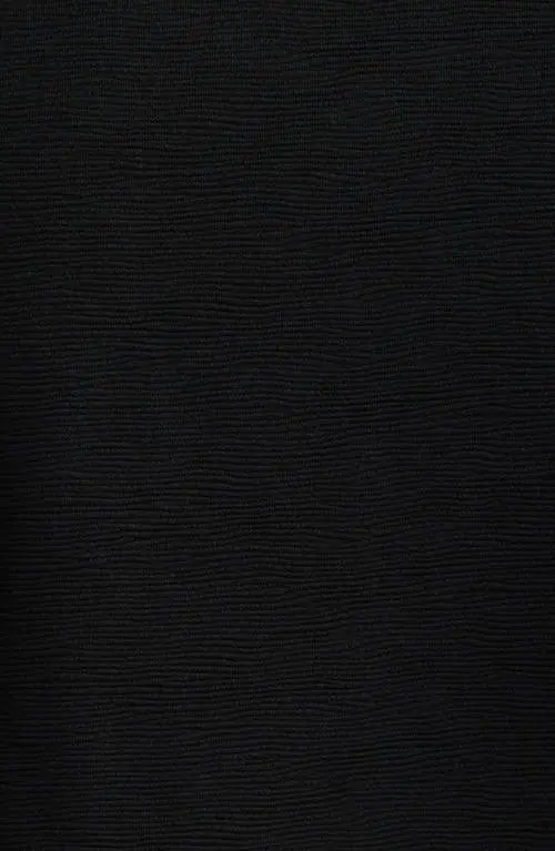 OPEN EDIT Knit Camp Shirt - Black