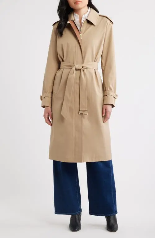 Michael Kors Belted Trench Coat - Khaki