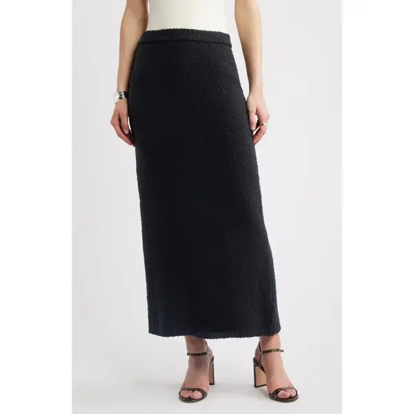 Nordstrom Bouclé Sweater Skirt - Black