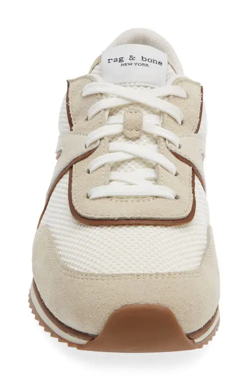 Rag & Bone Retro Trainer Sneaker - White/beige