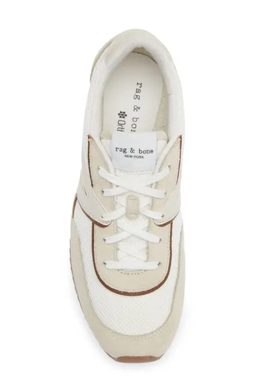 Rag & Bone Retro Trainer Sneaker - White/beige
