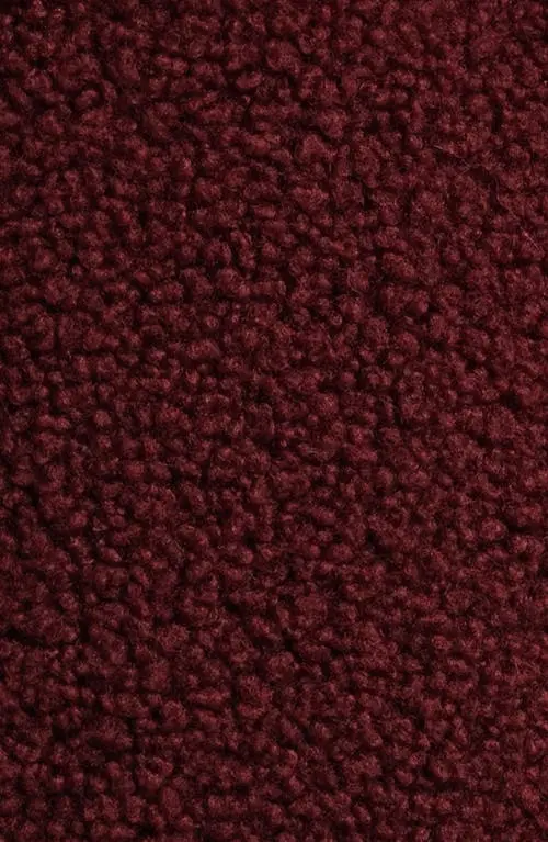 Sam Edelman Zip Front Faux Shearling Jacket - Merlot