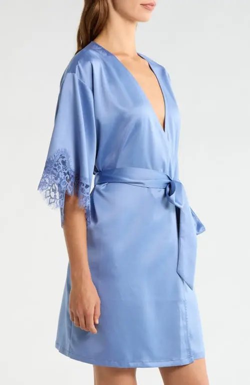 Nordstrom Midnight Satin Wrap - Blue Beyond