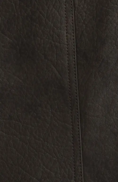 Sam Edelman Faux Leather Coat - Dark Brown