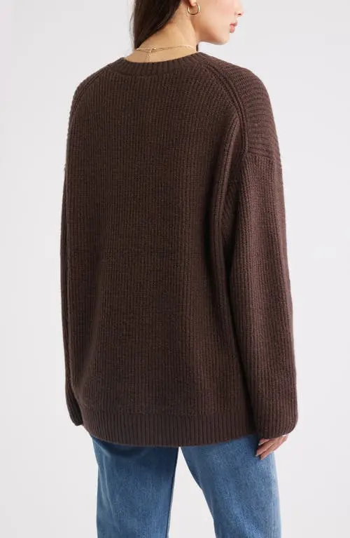 Bp. Cozy Crewneck Sweater - Brown Coffee
