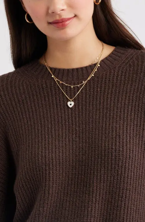 Bp. Cozy Crewneck Sweater - Brown Coffee