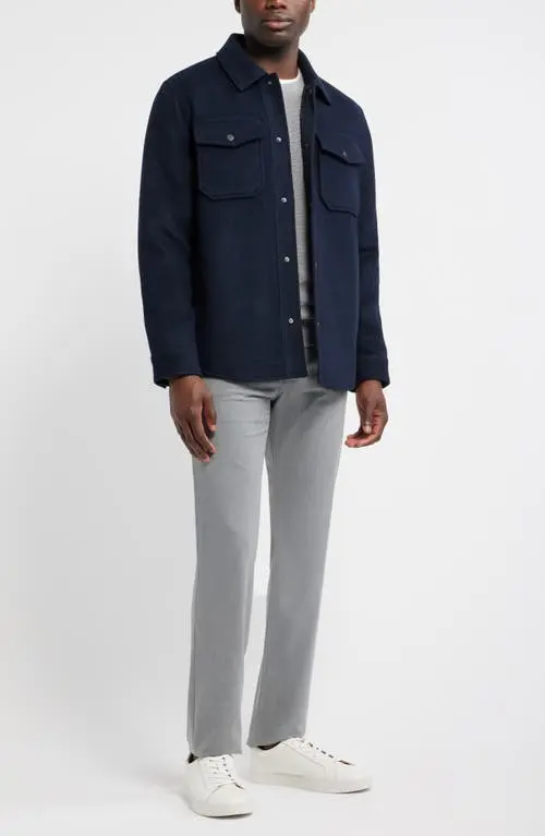 Nordstrom Wool Blend Shirt Jacket - Navy Sapphire