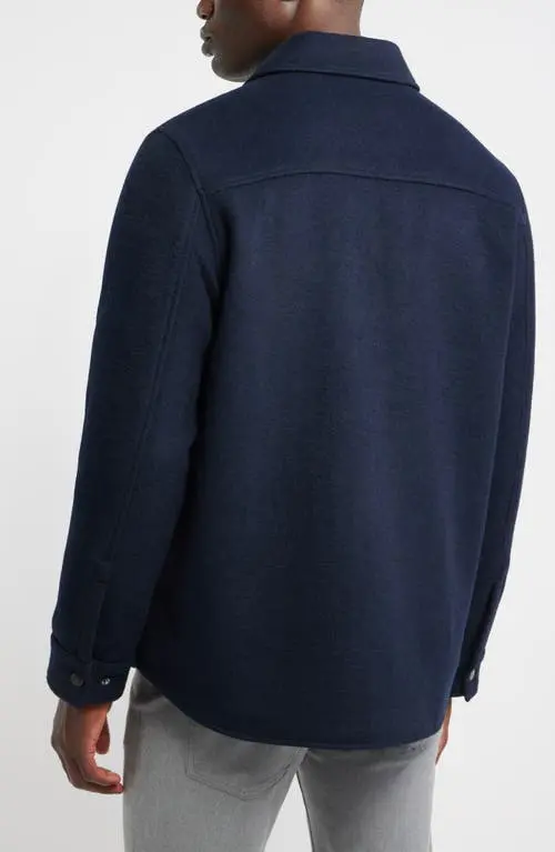 Nordstrom Wool Blend Shirt Jacket - Navy Sapphire