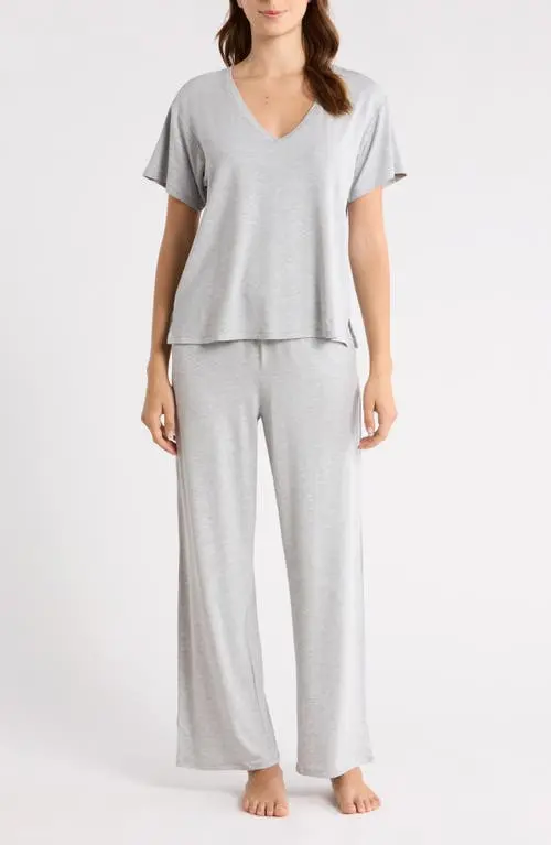 Nordstrom Cool Touch Jersey Pajamas - Grey Heather