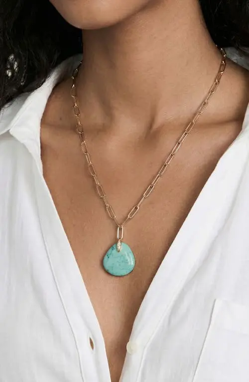 Ettika Long Stone Pendant Necklace
