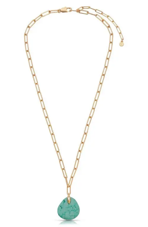 Ettika Long Stone Pendant Necklace