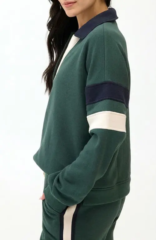 THREADS 4 THOUGHT Lourdes Colorblock Fleece Sweatshirt - Alpine/galaxy