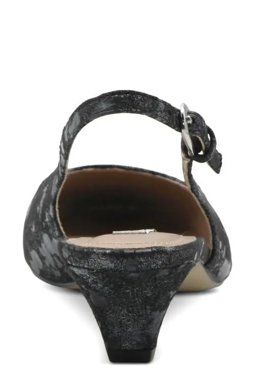CHARLES DAVID Ficken Slingback Pump - Black-leopard Print