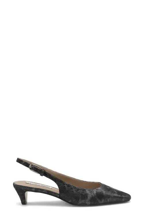 CHARLES DAVID Ficken Slingback Pump - Black-leopard Print