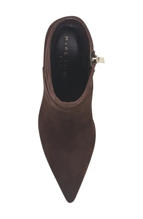 Marc Fisher Sasha Pointed Toe Bootie - Dark Brown