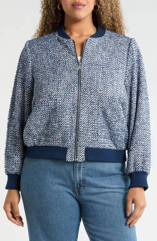 Caslon Tweed Bomber Jacket