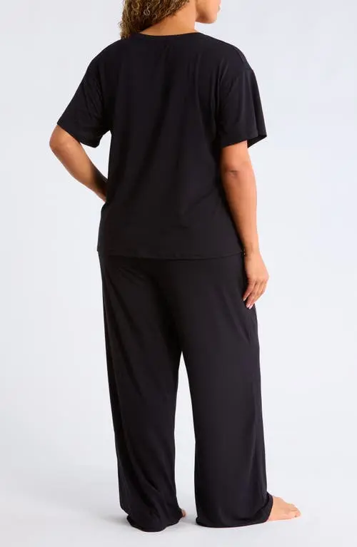 Nordstrom Cool Touch Jersey Pajamas - Black