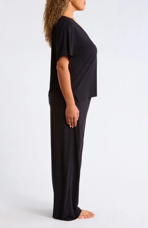 Nordstrom Cool Touch Jersey Pajamas - Black