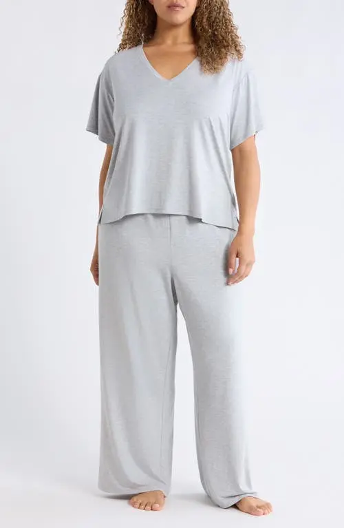 Nordstrom Cool Touch Jersey Pajamas - Grey Heather