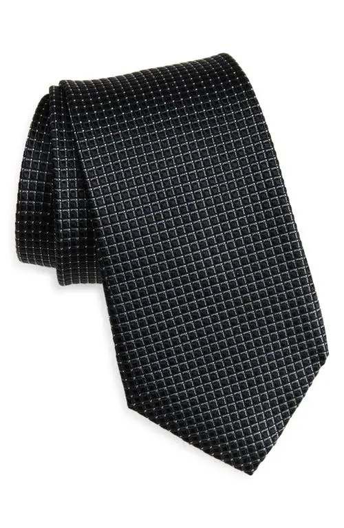 Nordstrom Textured Silk Tie - Black