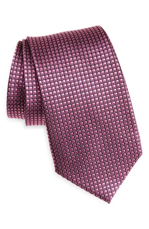 Nordstrom Textured Silk Jacquard Neck Tie - Pink