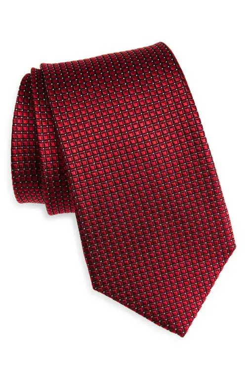 Nordstrom Textured Silk Jacquard Neck Tie - Red