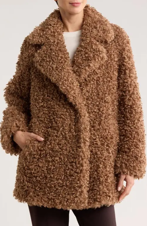Michael Kors Curly Faux Shearling Coat