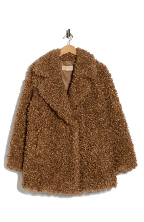 Michael Kors Curly Faux Shearling Coat