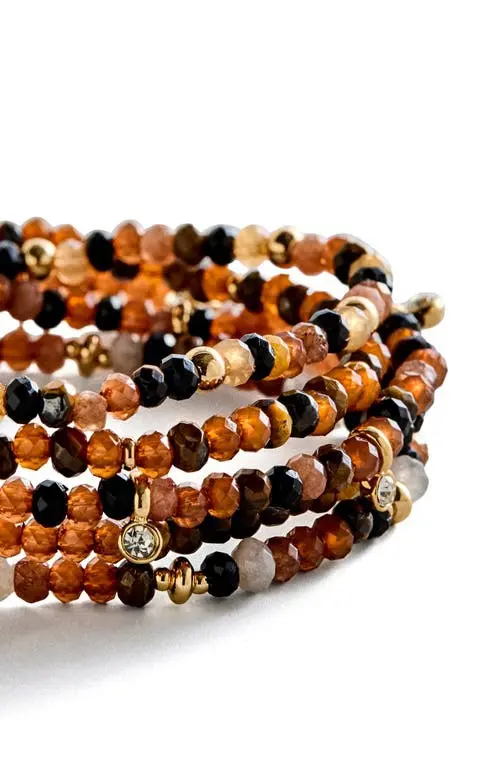 Baublebar Set Of 5 Indya Beaded Stretch Bracelets