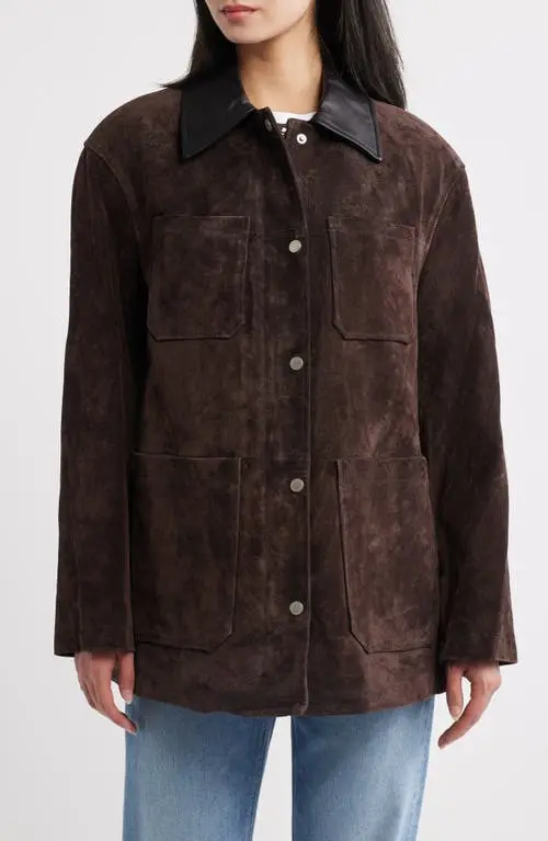 Avec Les Filles Suede Barn Coat
