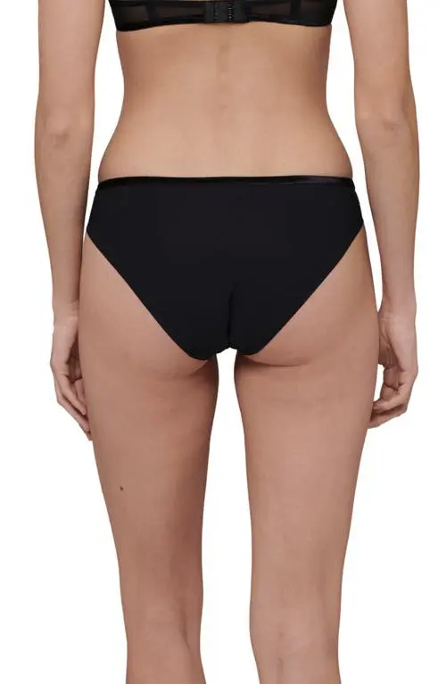 Simone Perele Scenario Lace Front Bikini Briefs - Black