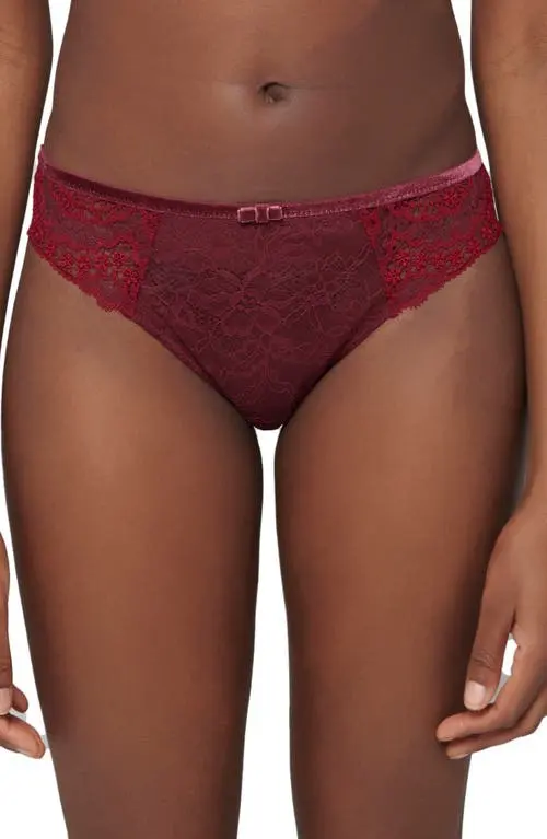 Simone Perele Scenario Lace Front Bikini Briefs - Spinel Red
