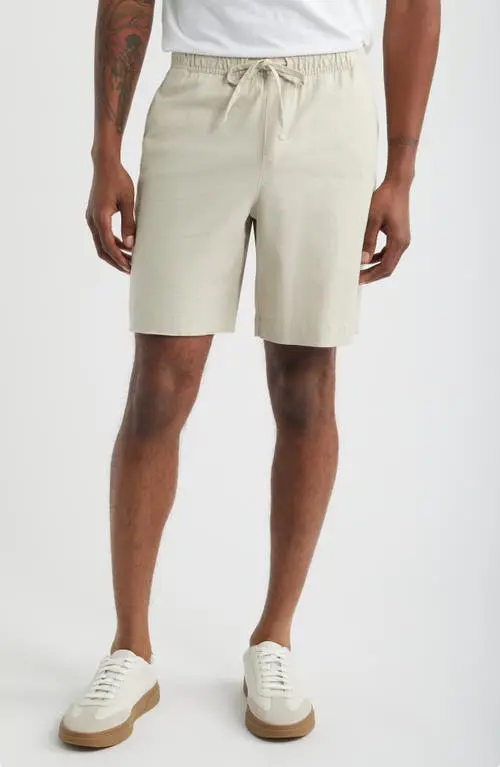OPEN EDIT Linen Blend Shorts - Beige Birch