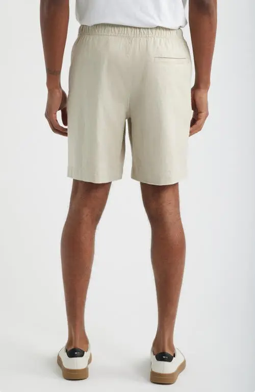 OPEN EDIT Linen Blend Shorts - Beige Birch