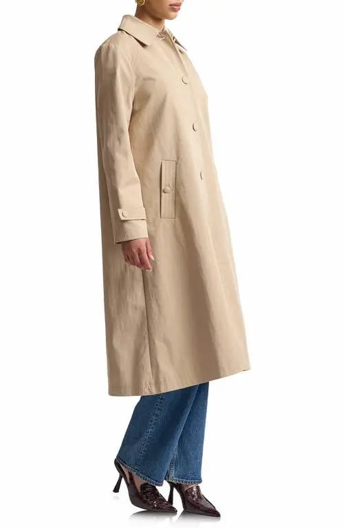 Avec Les Filles Oversize Cotton Blend Trench Coat