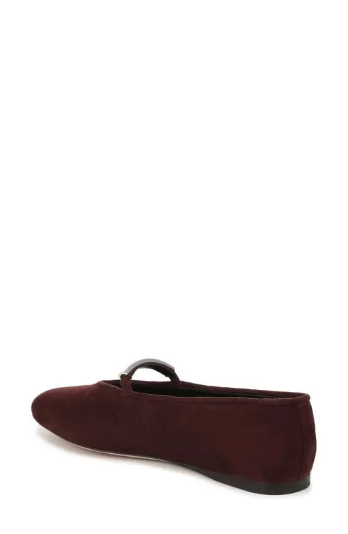 FAVORITE DAUGHTER Maddie Mary Jane Ballet Flat - Wine Suede