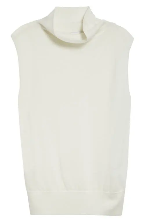 REISS Honey Cowl Neck Sleeveless Wool Sweater - Cream