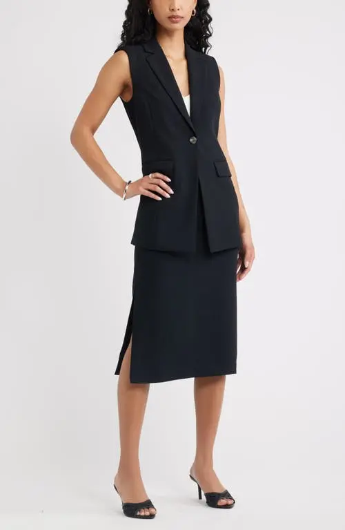 OPEN EDIT The Curator Pencil Skirt - Black